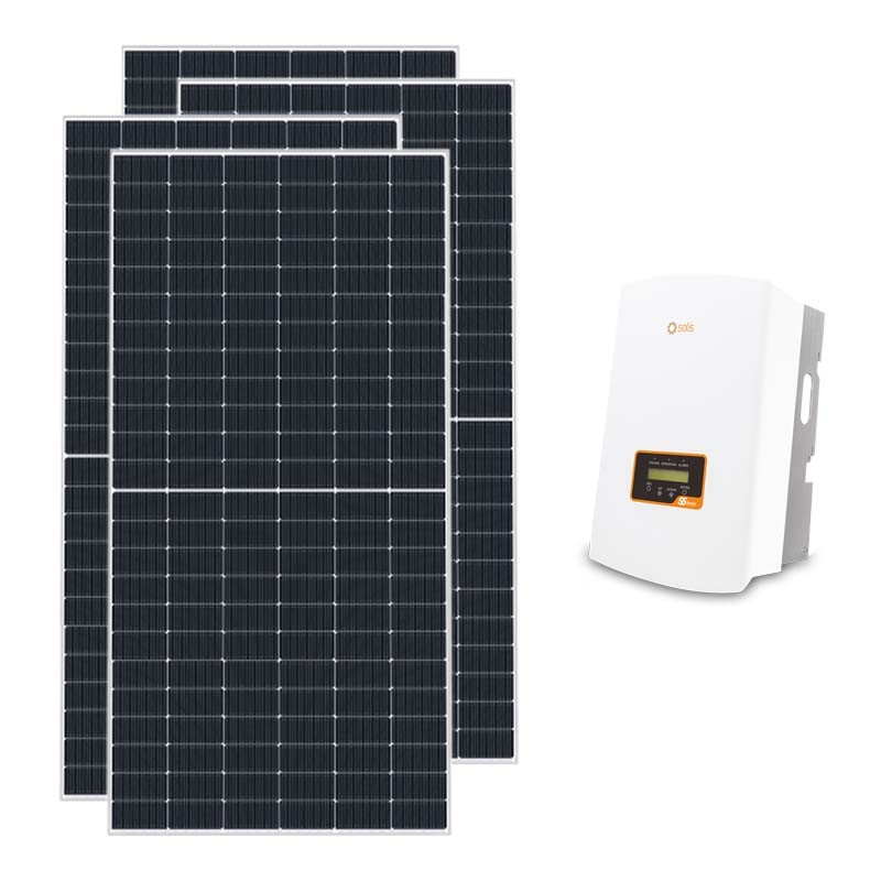 Kit fotovoltaico trifase 15210W inverter di stringa 15kW Solis connesso ...