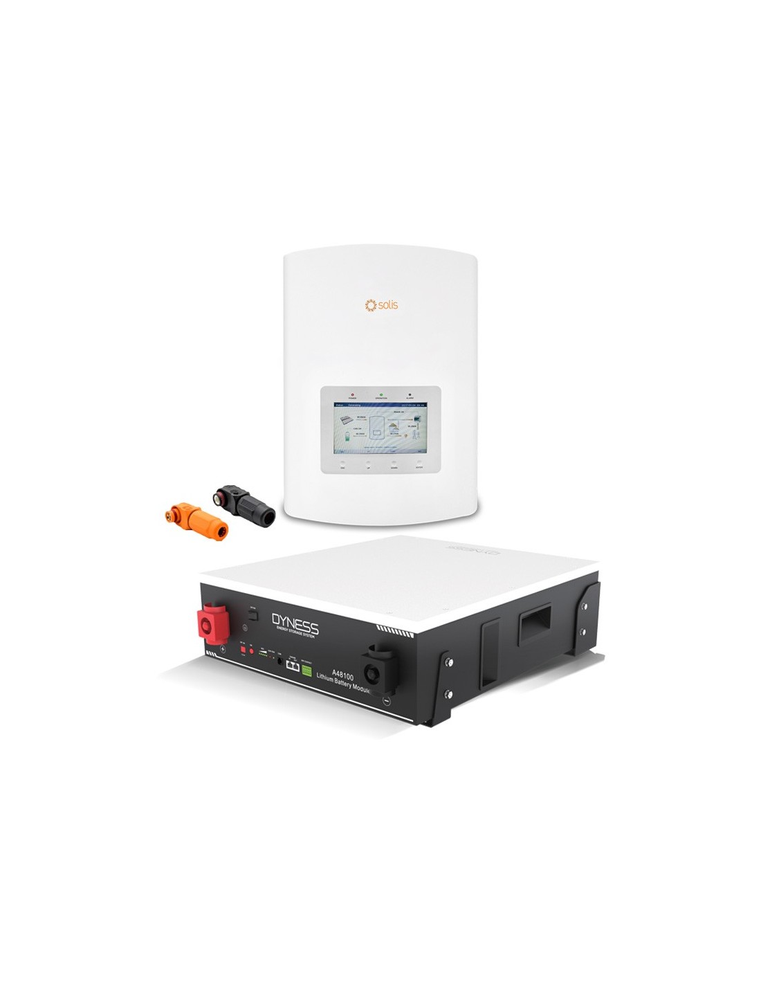 Single-phase storage system 3.6kW Solis inverter + 1 A48100 Dyness 4 ...