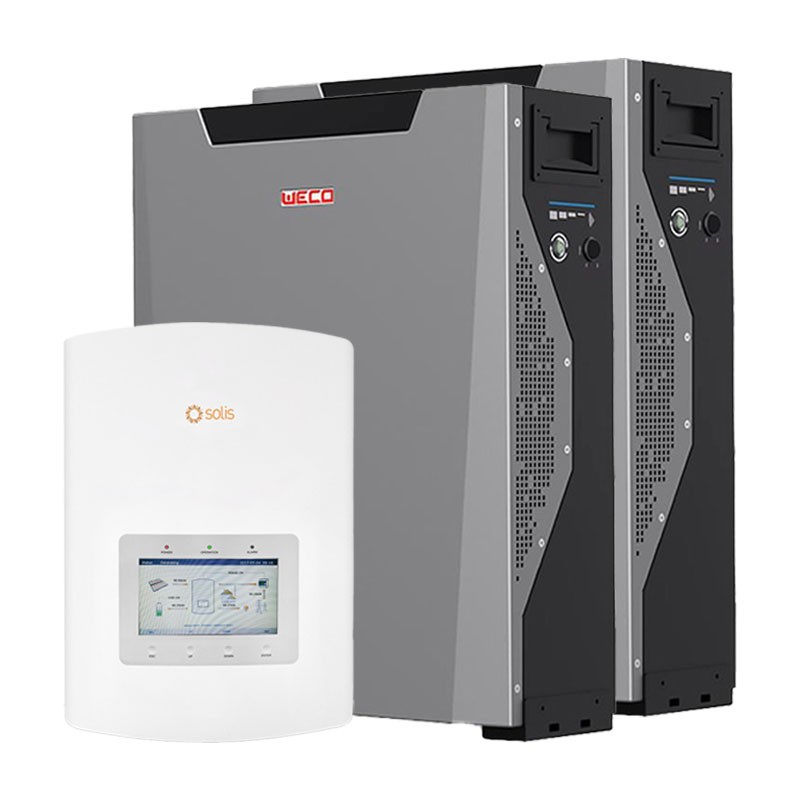 Sistema di accumulo monofase inverter 4.6kW Solis batteria al litio ...