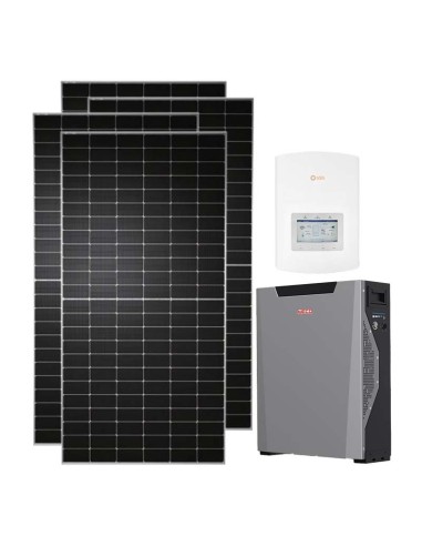 Single-phase photovoltaic kit 8260W 6kW inverter Solis + 2 Weco 5k3 XP ...