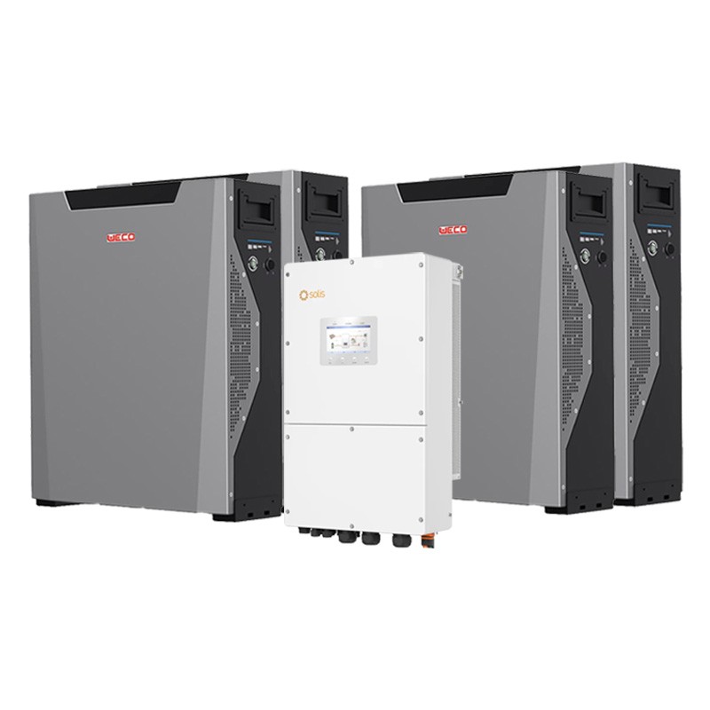 Sistema di accumulo trifase inverter 50kW Solis batteria al litio 21 ...