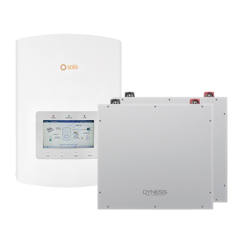 Sistema di accumulo monofase inverter 3.6kW Solis batteria al litio ...