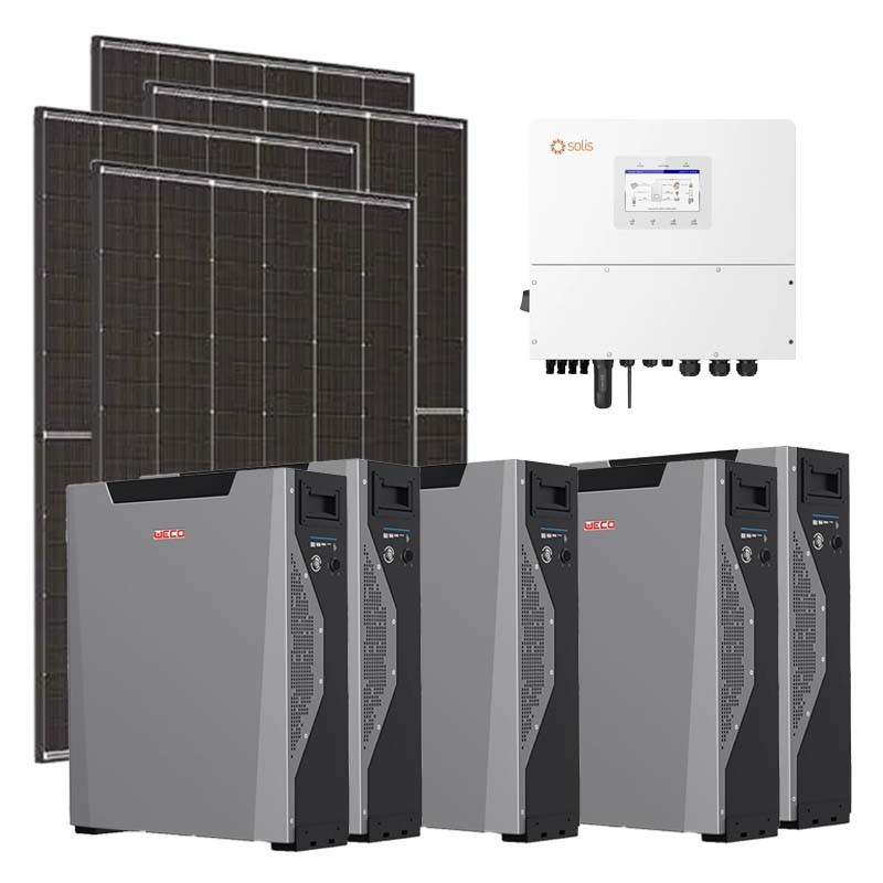 Kit fotovoltaico trifase 20250W inverter 20kW Solis batteria al litio ...